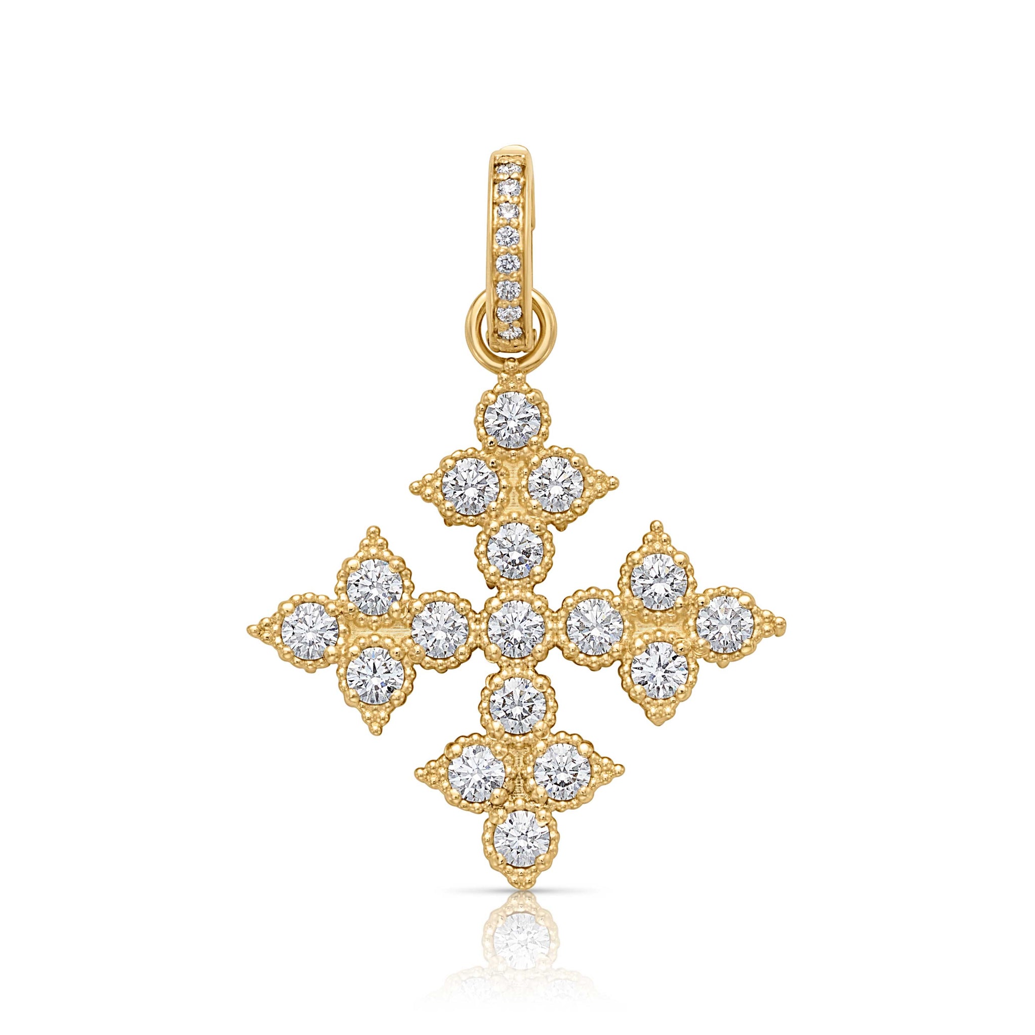 18KY Everlasting Cross - Trilogy - Susan Saffron Jewelry